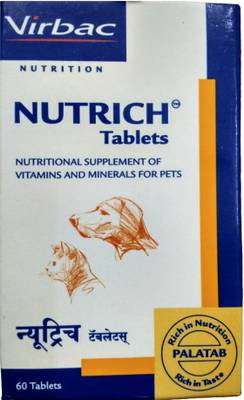 Virbac VB226 , NUTRICH 60 Tablets , Nutritional supplement of vitamins ...