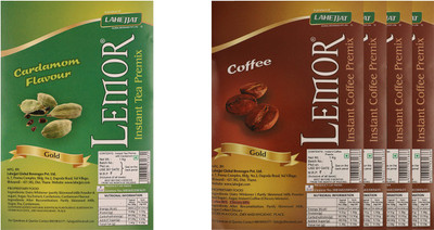 Lemor Pack of 1kg Instant Cardamom Tea and 4kg Instant Coffee Combo(1kg ...