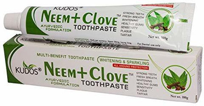 Buy KUDOS Neem+Clove Toothpaste 1 Toothpaste(100 g) on Flipkart ...