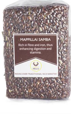 Namma Nellu Traditional Red Rice - Mappillai Samba (Boiled Rice) - 1 KG ...