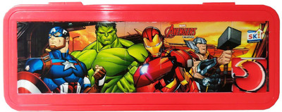 SKI 09 Red Color Avengers Art Plastic Pencil Box(Set of 4, Red) Lowest ...