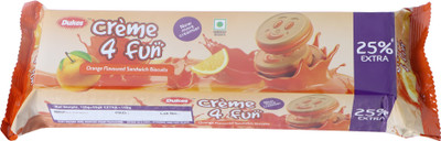 40% OFF on Dukes 4 Fun Orange Flavoured Biscuits Cream Sandwich(120 g ...