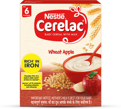 Buy Nestle Cerelac Wheat Apple Cereal(300 g, 6+ Months) on Flipkart ...