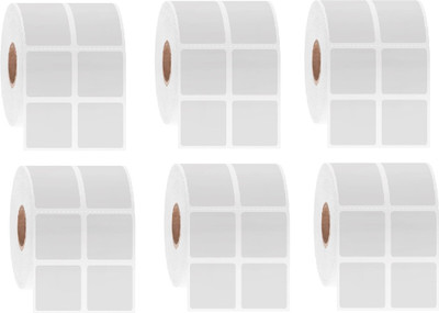 youlogic 50MMX50MM (1.97inch X1.97inch) Barcode Label Cromo Paper Label ...