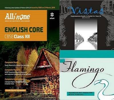 All In One English Core Cbse Class 12 2019-20 And NCERT Vistas ...