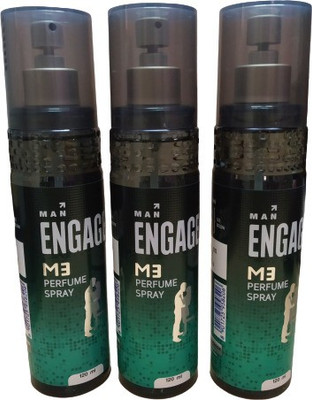 Engage M3 Perfume Set of-3 Body Spray - For Men(360 ml, Pack of 3 ...