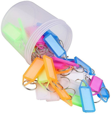 RERLY reusable colorful KEYCHAIN & write on NAME LABEL & multi color ...