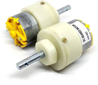 INVENTO 1pcs 6V - 12V 5 Kg-cm 60 rpm DC Motor Metal Geared Motor ...
