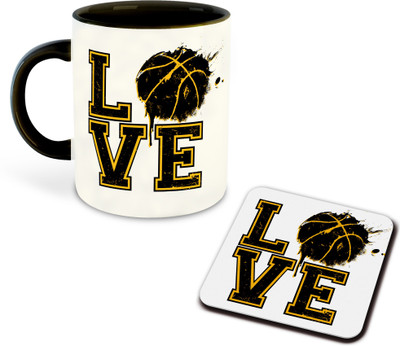 whats your kick Basketball Inspired designer printed Black ceramic ...