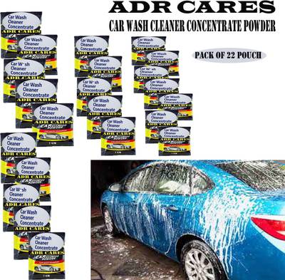 ADR CARES CAR WASH SHAMPOO CONCENTRARE POWDER PACK OF 22 (7GM)EACH Car ...