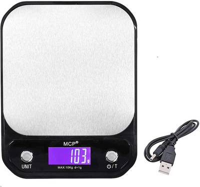 MCP Kitchen Weighing Machine Digital Stainless Steel Electronic LCD ...