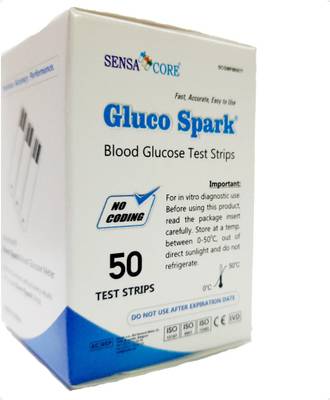 gluco spark 50 TEST STRIPS 50 Glucometer Strips - Price History