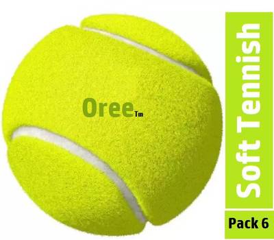 OREE Sports Light Weight (soft tennis) Cricket Tennis Ball (pack 6 ...