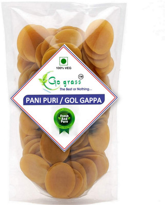 GO GRASS Ready to Fry Dry GOL Gappa / PANI PURI / PUCHKA Fryums(400 g ...