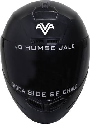 Steelbird SBA-1 AVA Full Face Helmet, ISI Certified Helmet Motorbike ...