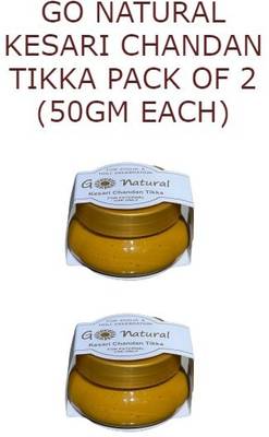 JAINFAM Go Natural Chandan Kesar Tilak for Holi Pooja, Chandan Tika Paste of 50GM Each Holi ...