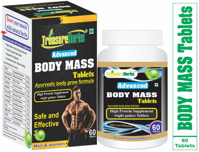 TreasureHerbs Body Mass Tablets for Men and Women (60 Tablets) Weight ...
