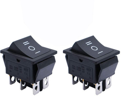 SYMFONIA Rocker Boat Switch, 2 Pcs DPDT 6 Pins heavy duty Rocker Power ...
