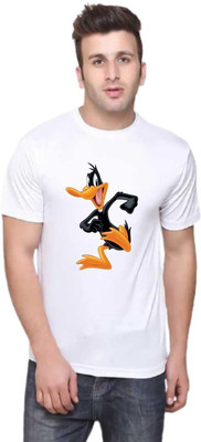 Shoprite Printed Men Round Neck White T-Shirt Lowest Price in Online ...