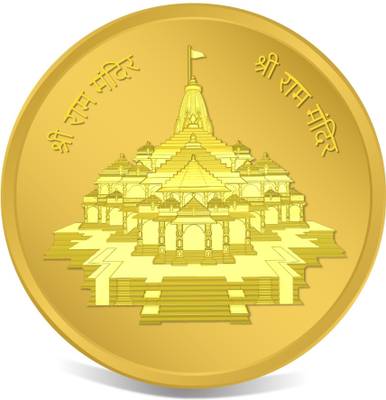 LORDS JEWELS Ram Mandir Gold Coin 1 Gram 24 (999) K 1 g Gold Coin ...