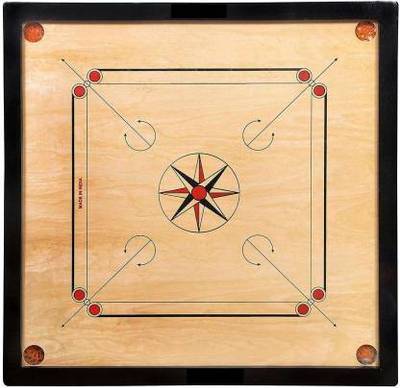 Noble premium quality small size carrom board with coins and sticker 55 ...