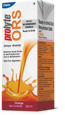 Cipla Prolyte ORS Ready to Drink Oral Rehydration Contains Electrolytes ...