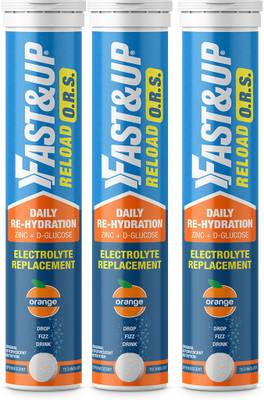FAST&UP Reload ORS Electrolytes With Zinc & D-Glucose Effervescent ...