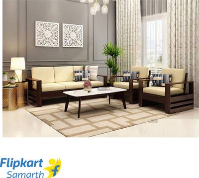 Divine Arts Sheesham Teak Wood Wooden Sofa Set 5 Seater Home Furniture ...