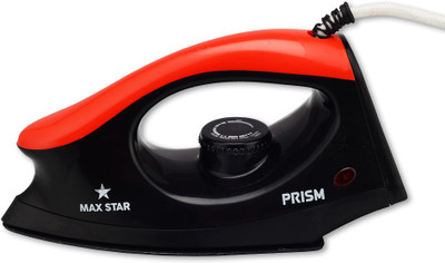 MAX STAR PRISM 1000 W Dry Iron(Red, Black) - PaisaWapas