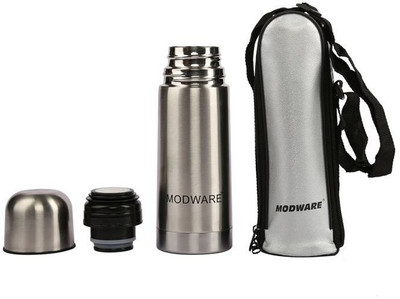 26% OFF on MODWARE BULLET WATER BOTTLE 500 ml Flask(Pack of 1, Silver ...
