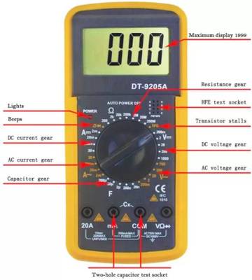 SG Flash Digital Multimeter with Probes and Battery Digital Multimeter ...