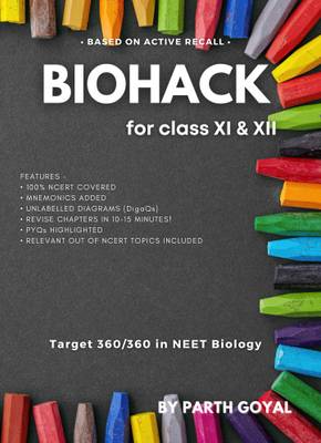 BIOHACK : For NEET UG & Boards : Class XI & XII Biology (COLORED ...