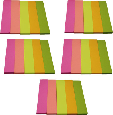 champcool Sticky Notes Mini Text Highlighter Strips (size 7.6 cmX 1.5 ...