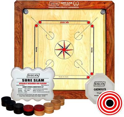 siscaa Champion Sure Slam Premium Carrom Board 20mm 89 cm Carrom Board - Price History