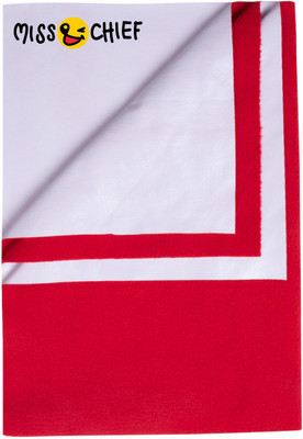 Miss & Chief by Flipkart Polyester Baby Bed Protecting Mat(Red, White ...