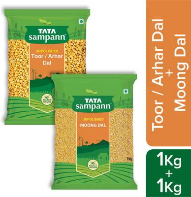 Tata Sampann Toor Dal 1 kg with Moong Dal 1 kg - Price History