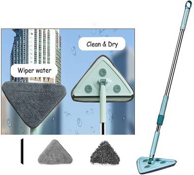 Clefairy Triangle Mop Retractable Triangle Cleaning Mop Rotating Duster ...