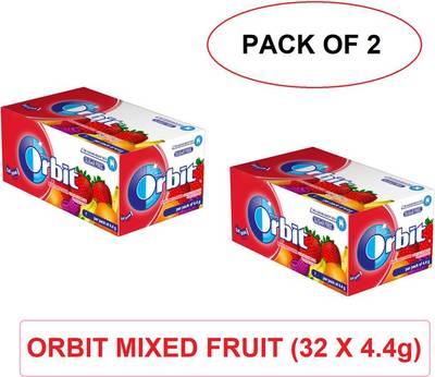 Orbit Mixed Fruit Premium Chewing Gum | Premium Chewing Gum Mixed Fruit ...