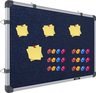 GOSHU 2x3 feet Notice Board / Pin Up Display Board with 50 pins for ...