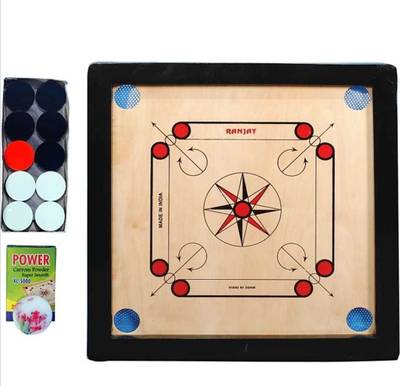 MR8 Small Carrom Board With Coins 50 cm Carrom Board - Price History