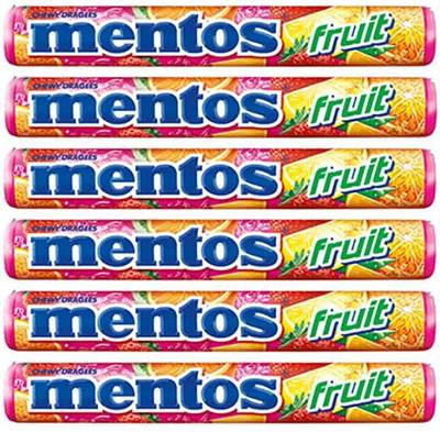 Mentos Fruit Roll, 6 x 29 g Fruit Candy - Price History