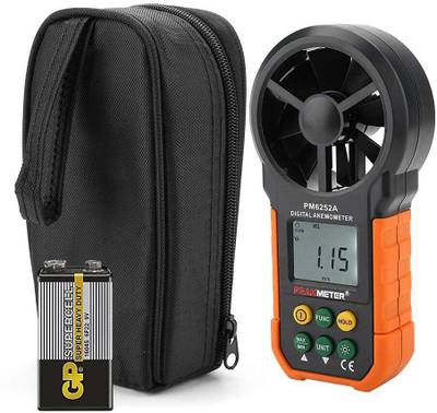 amiciSense Digital Peakmeter Electronic Wind Speed Air Volume Measuring ...