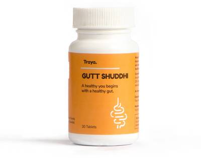 Traya Ayurvedic Gut Digestion and Constipation Tablets for Better Gut ...