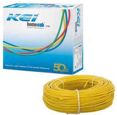 KEI CABLES FR PVC 1 sq/mm Yellow 90 m Wire - Price History