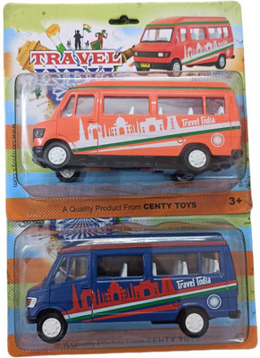 viaan world COMBO PACK CENTY TEMPO TRAVEL BUS TOY FOR KIDS(Orange, Blue ...
