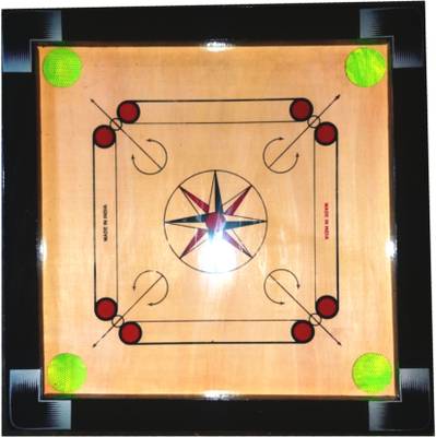 S.R 26 Inch Premium Quality Smooth & Shiny Glossy Small Carrom Board 5 ...