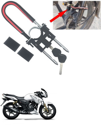 AutoGnix Computerised Wave Key Bike Front Shocker Lock Wheel Lock Bike ...