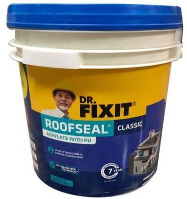 DR FIXIT Pidilite Roofseal Classic ,4 Liter ,Waterproofing Solution ...