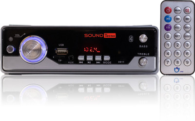 SOUND Tecno ST-019 Silver Bluetooth Car Media Player with FM/ USB/ AUX ...