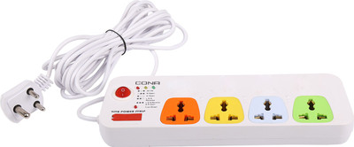 Buy CONA Smyle VIVA 4+1 Power Strip / Spike Guard 4 Sockets + 1 Switch ...